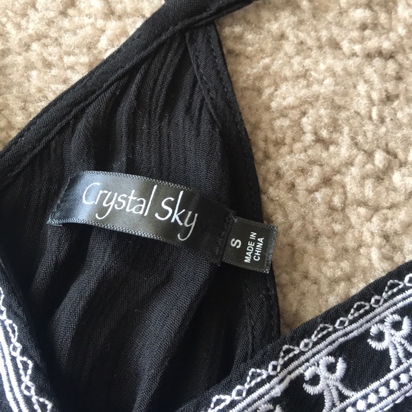 Crystal Sky | Dresses | Crystal Sky Nwot Black Tribal Maxi Dress | Poshmark